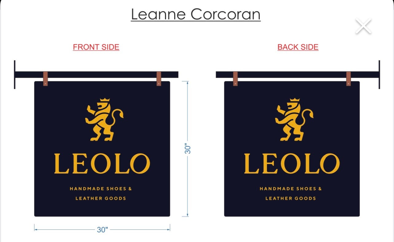 Double Sided Logo Printing Flag Sign – Metallionaire