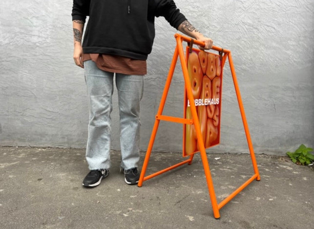 Sidewalk Sandwich Sign – Metallionaire